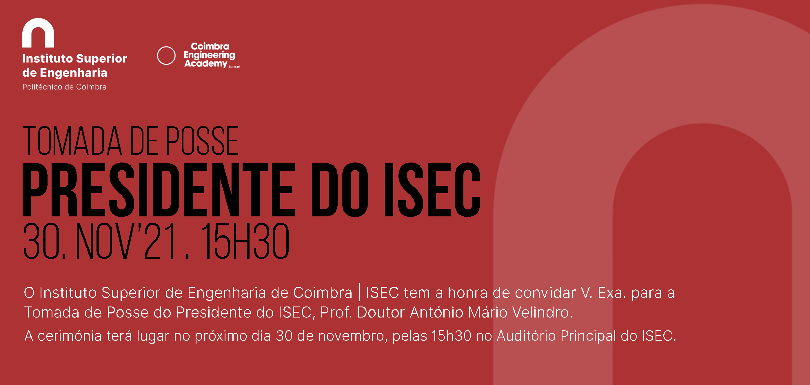 ISEC - Cerimónia de Tomada de Posse do Presidente do ISEC
